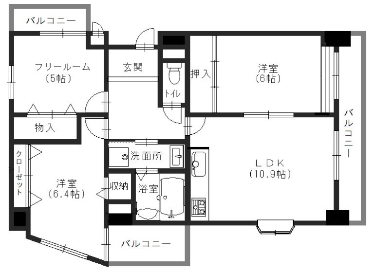 阪神杭瀬駅 賃貸マンション 2SLDK - 藤井不動産